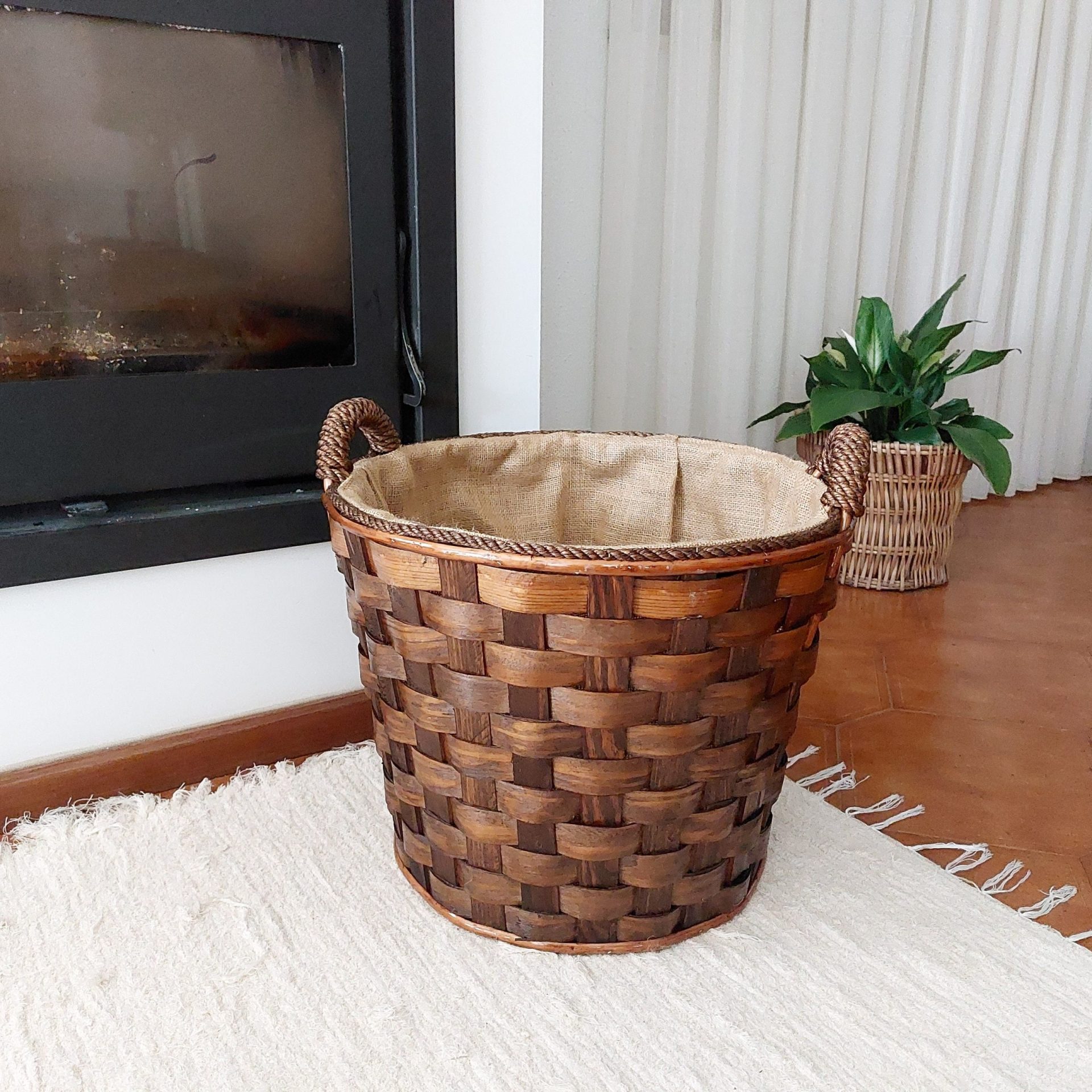 Firewood Basket - Round Basket - PadaWorks
