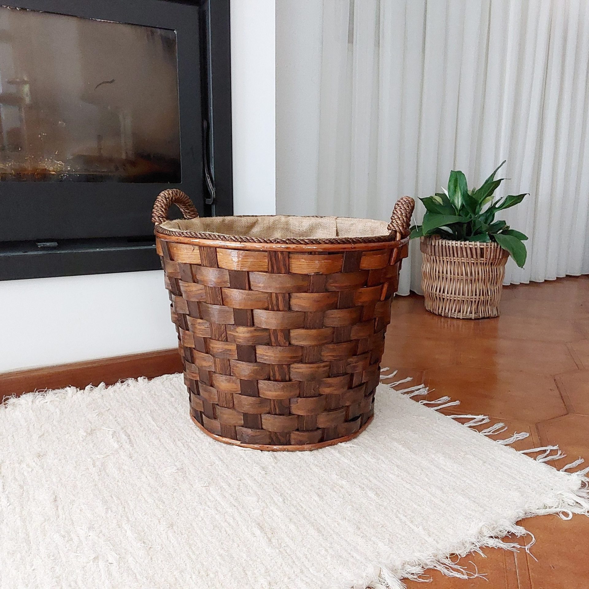 Firewood Basket - Round Basket - PadaWorks