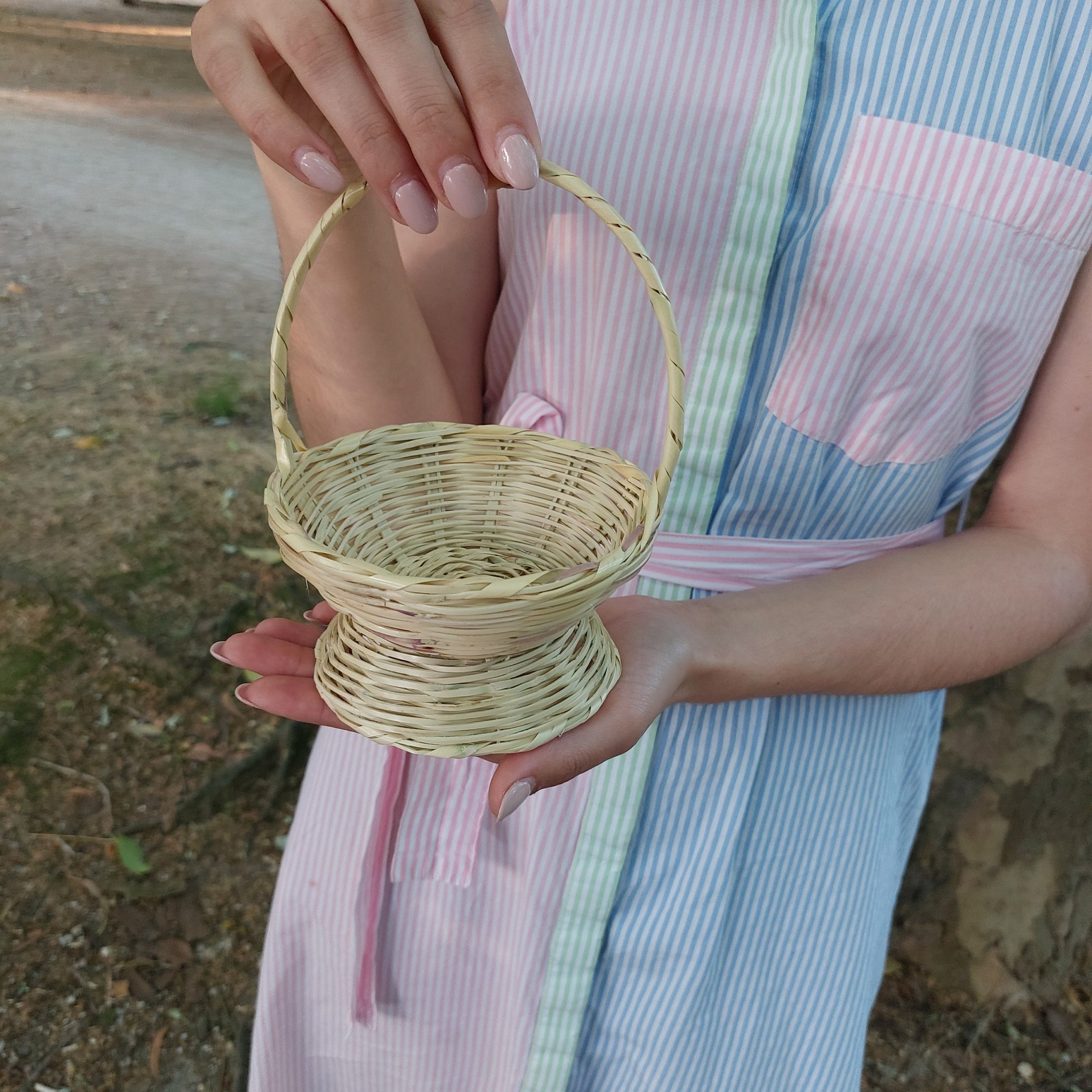 Mini Cane Basket With Handle - PadaWorks