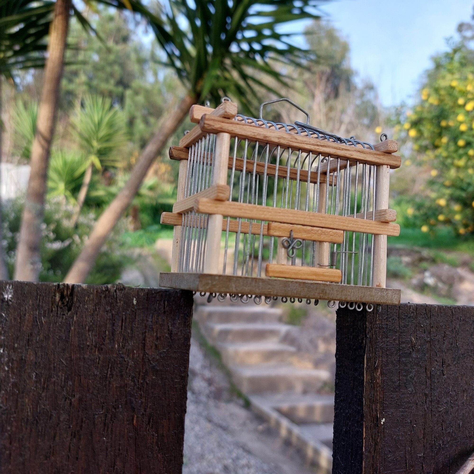 Mini Wooden Bird Cage - PadaWorks