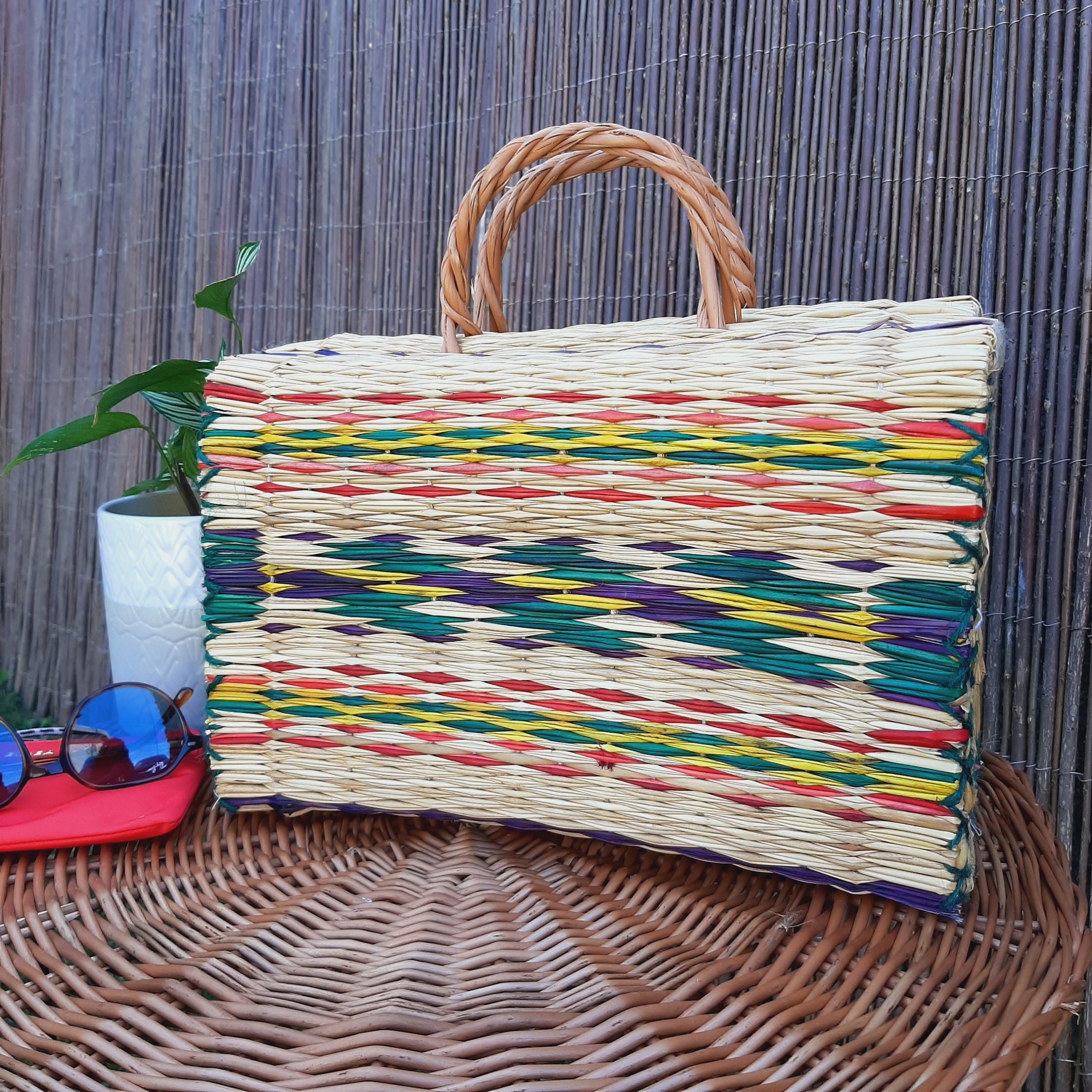 Straw Reed Basket Bag - PadaWorks