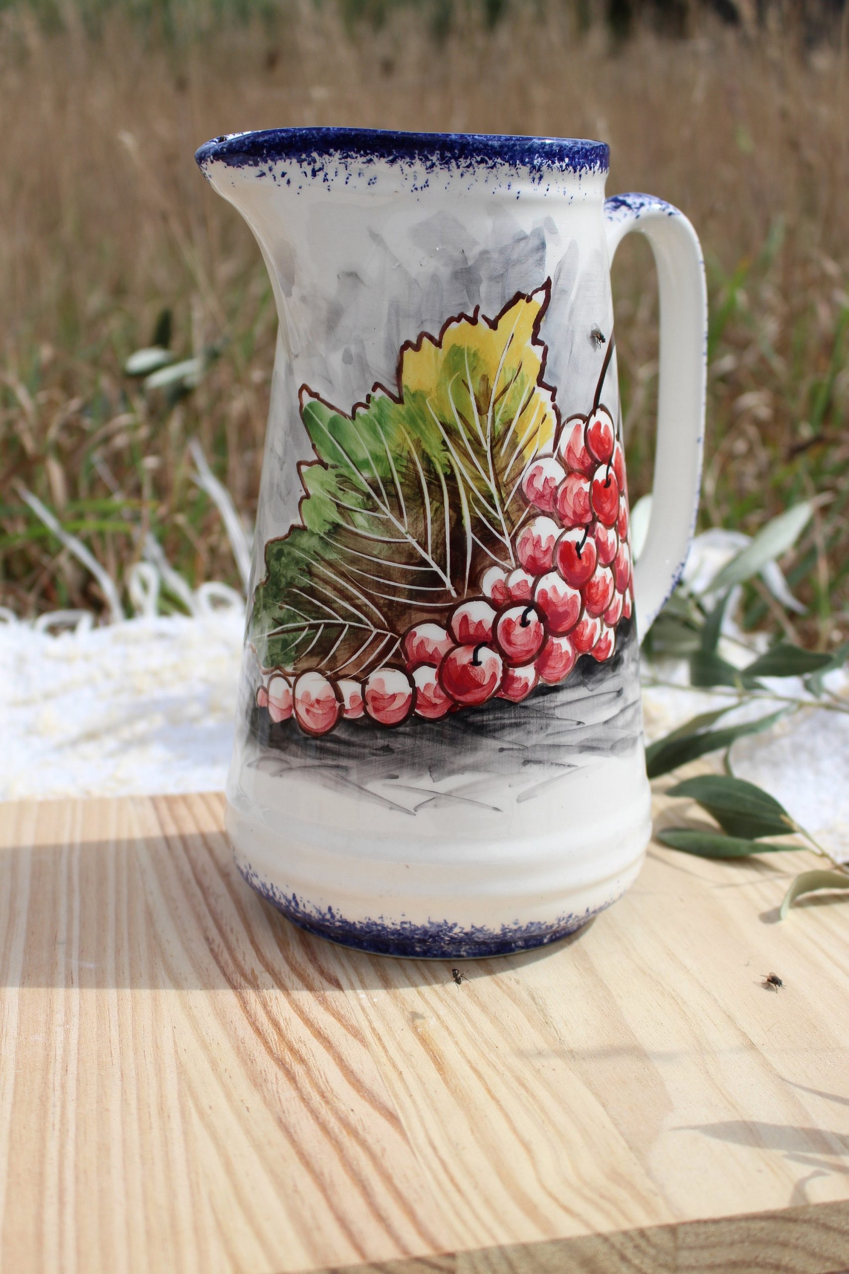 Vintage Ceramic Jug 1,5Lt Fruit Design - PadaWorks