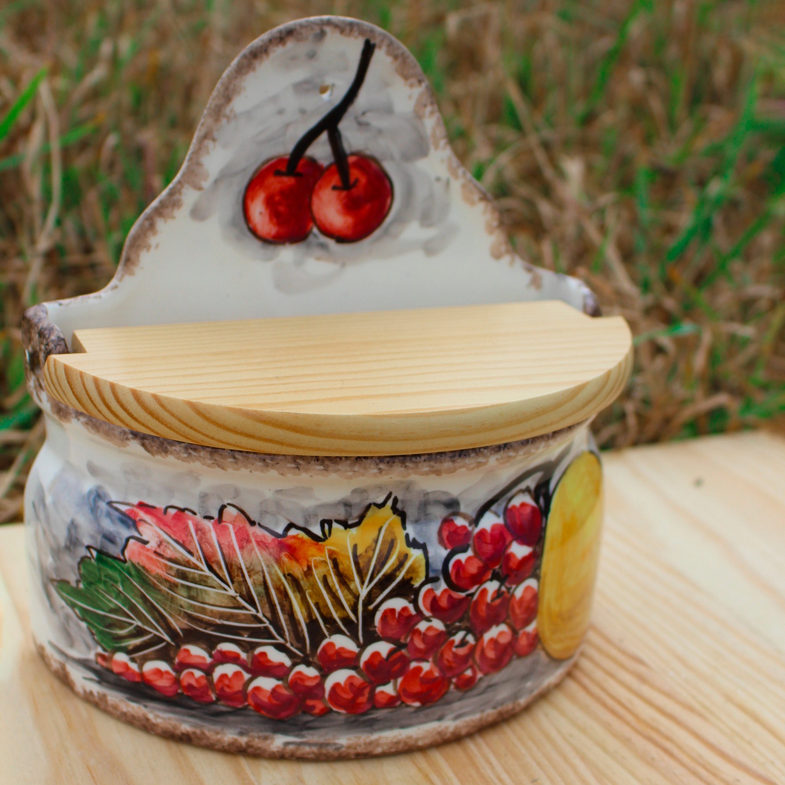 Vintage Salt Cellar Fruit Design - PadaWorks