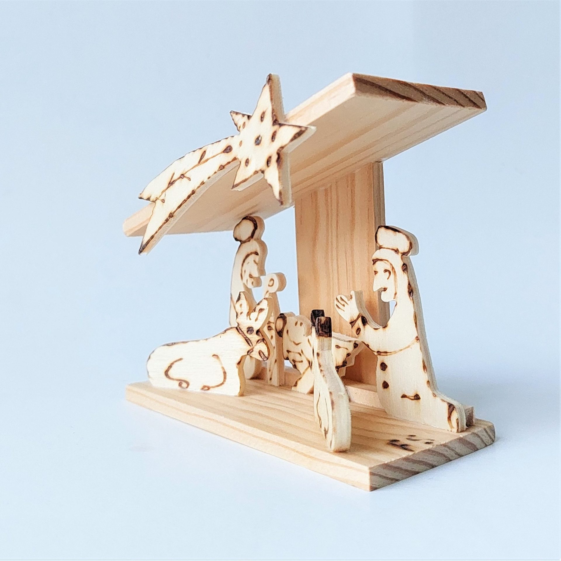 Wooden Nativity Scene - PadaWorks