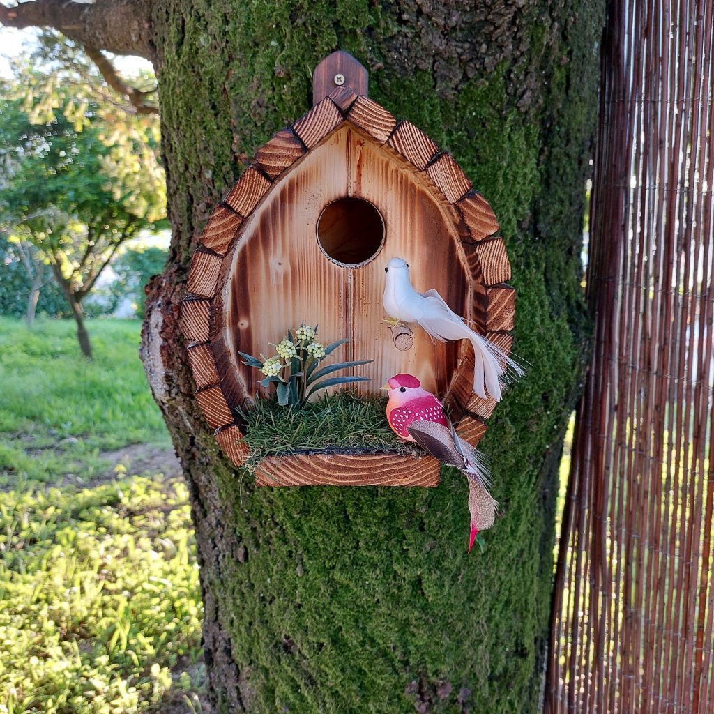Wooden Bird Nest Outdoor House - PadaWorks