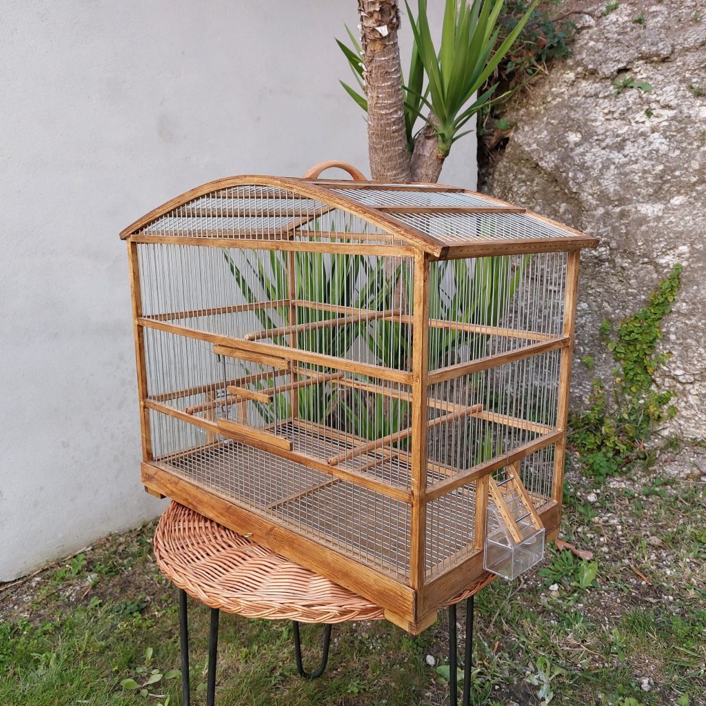 Large Bird Cage Old Brown - PadaWorks