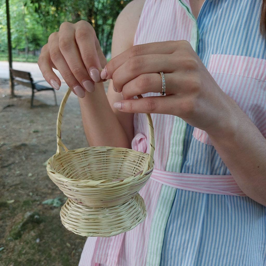 Mini Cane Basket With Handle - PadaWorks