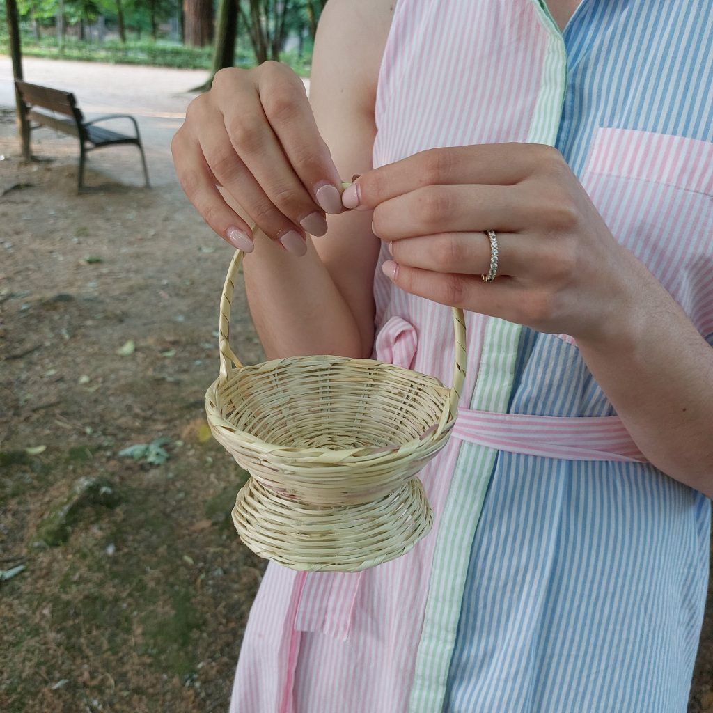 Mini Cane Basket With Handle - PadaWorks