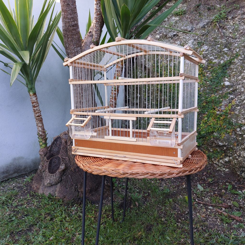 Round Bird Cage Natural - PadaWorks