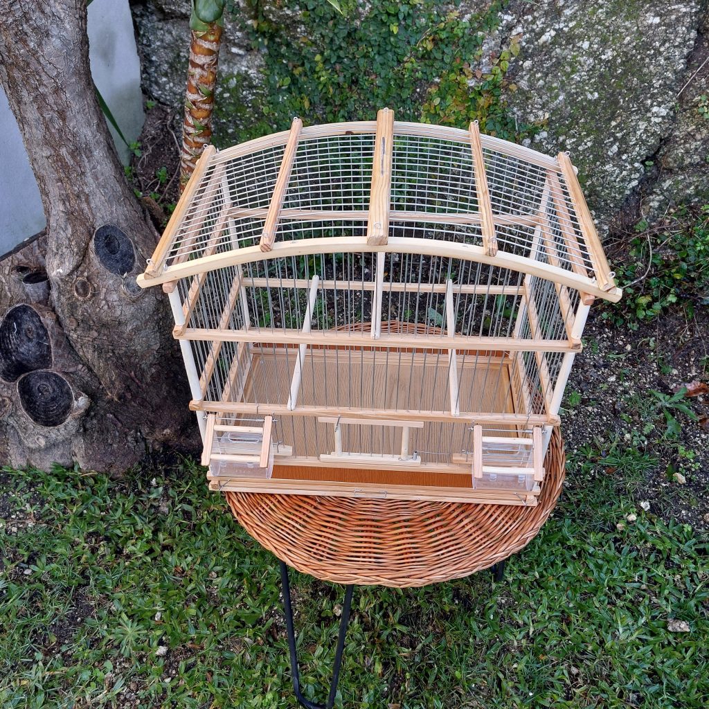 Round Bird Cage Natural - PadaWorks