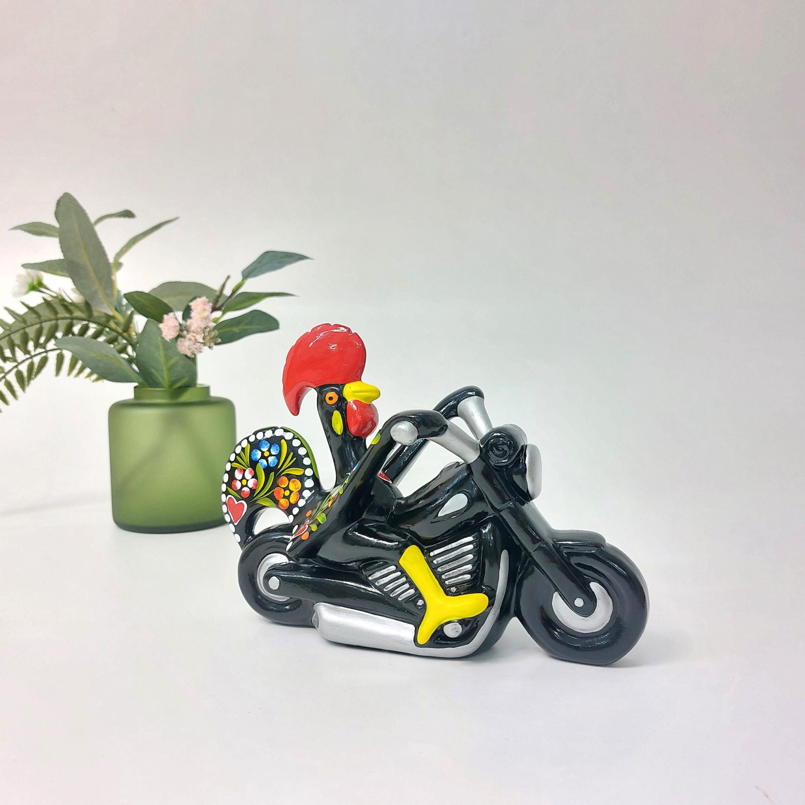 Black Weekend Motorcycle With Rooster - PadaWorks