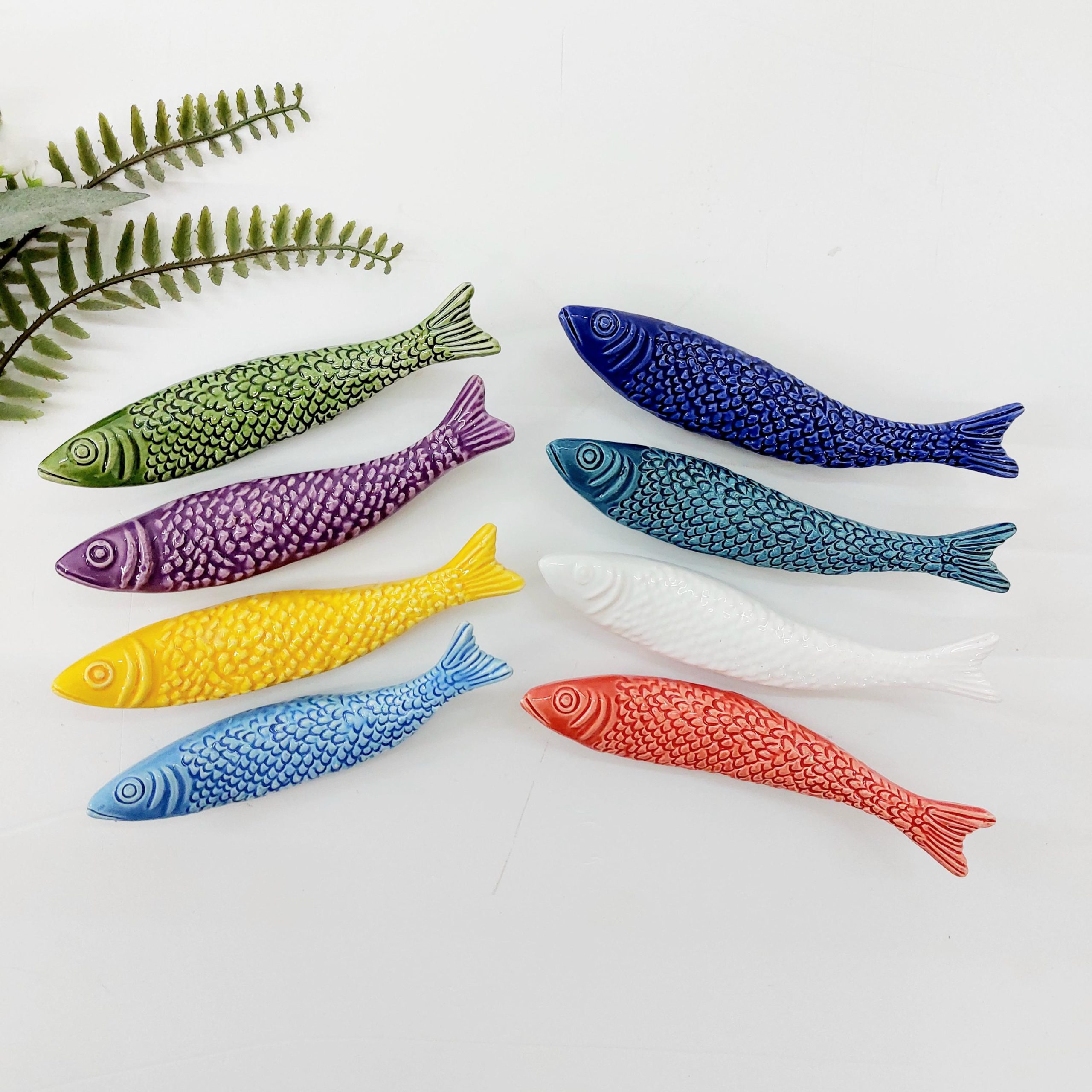 Curved Ceramic Glazed Sardines - Irregularly Shaped Sardines - PadaWorks